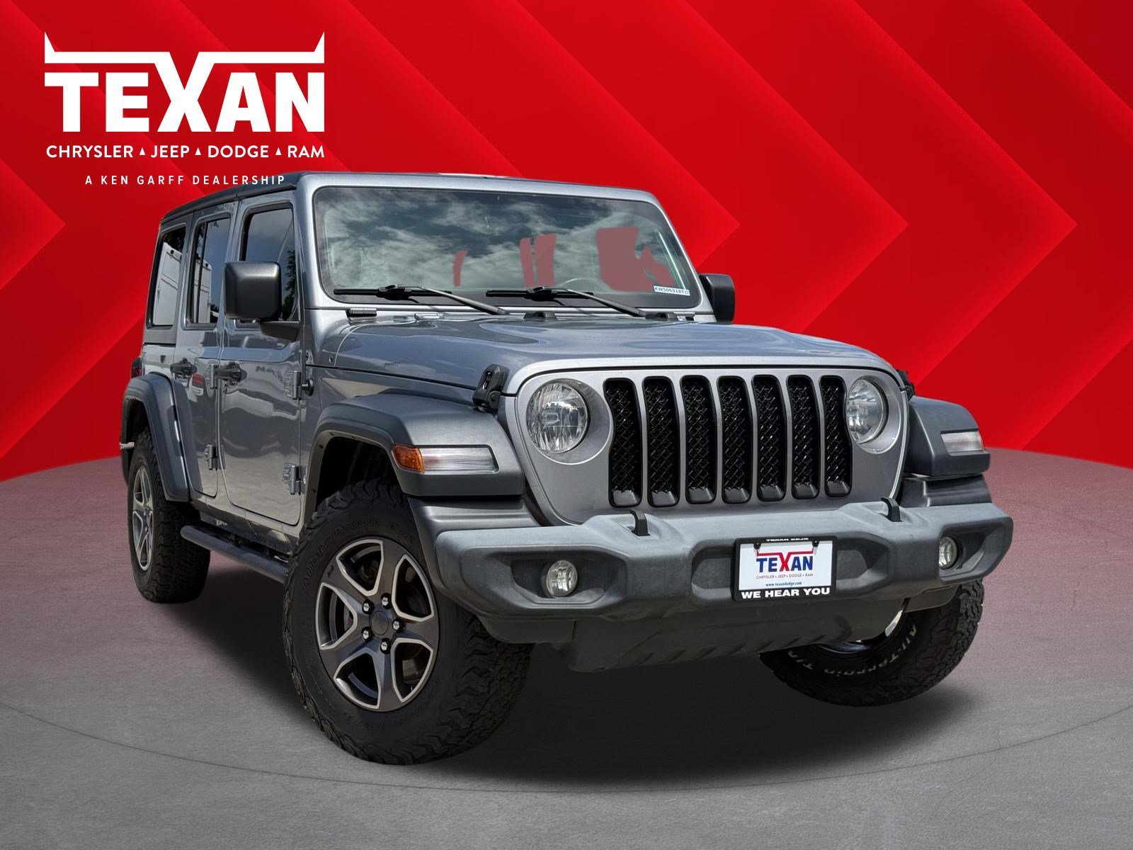 Pre-Owned 2019 Jeep Wrangler Unlimited Sport S Convertible in Humble # ...