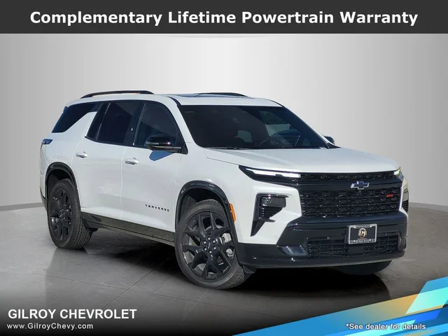 New 2026 Chevrolet Traverse RS SUV in Gilroy #TJ172969 | Gilroy Chevrolet