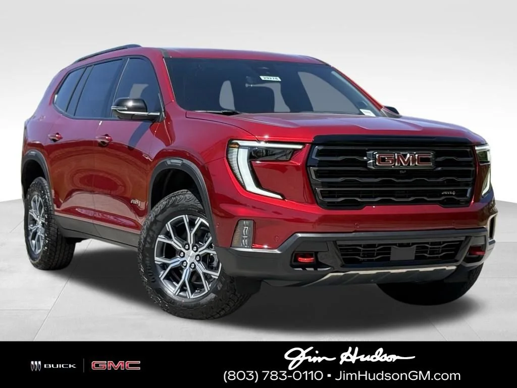 New 2026 GMC Acadia AT4 SUV in Columbia #B29278 | Jim Hudson Buick GMC