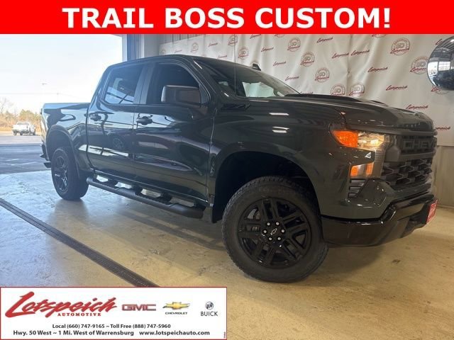 New 2026 Chevrolet Silverado 1500 Custom Trail Boss Crew Cab in ...