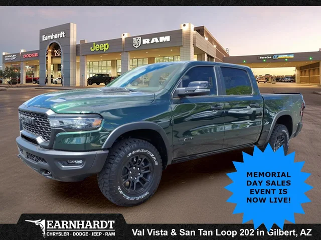 New 2026 RAM 1500 Rebel Crew Cab in Gilbert #D261669 | Earnhardt ...