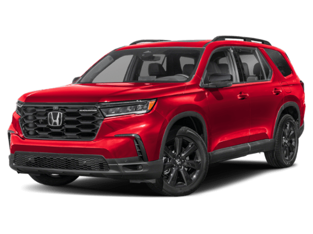 $56,530 2025 Honda Pilot Black Edition Radiant Red Metallic II Sport ...